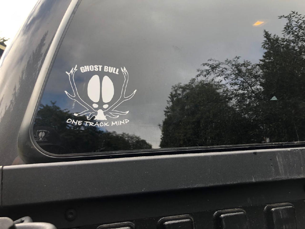 Ghost Bull Hunting Window Decal